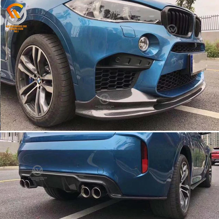 Carbon Fiber Side Skirt Lip Body Kit Refit For Bmw F85 X5m F86 X6m 14 ...