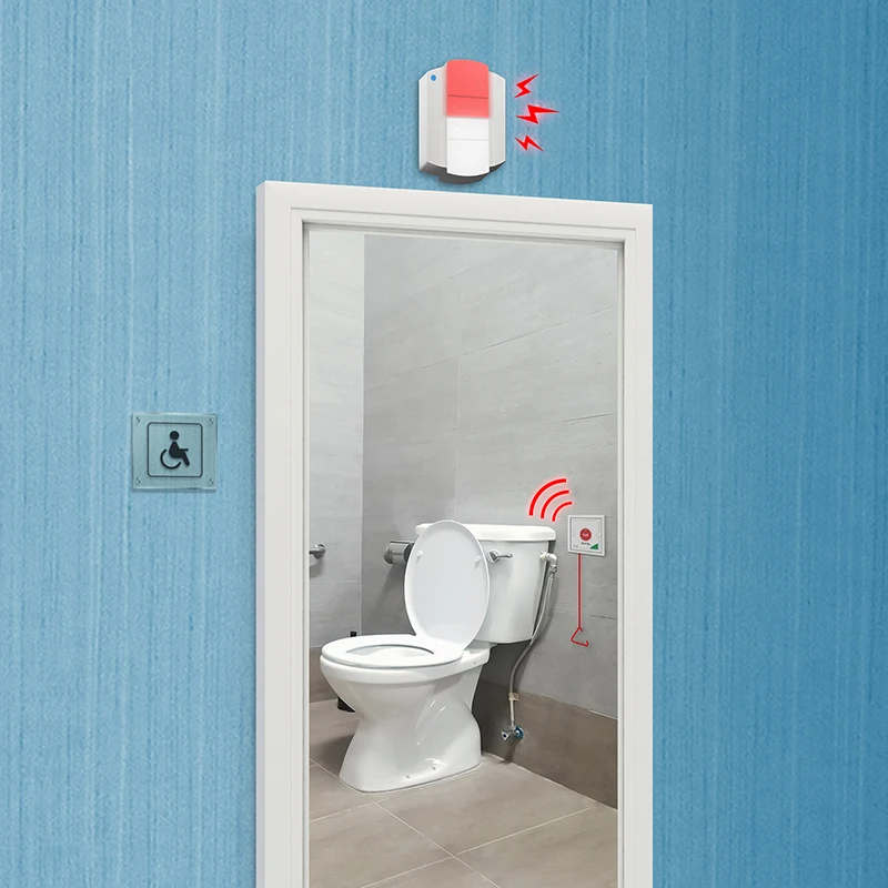 Wireless Bathroom / Toilet Emergency Alarm Is Designed To Meet The ...
