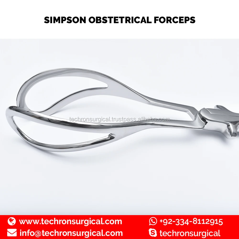 Simpson Delivery Forceps 30cm - Buy Simpson Obstetrical Large Forceps ...