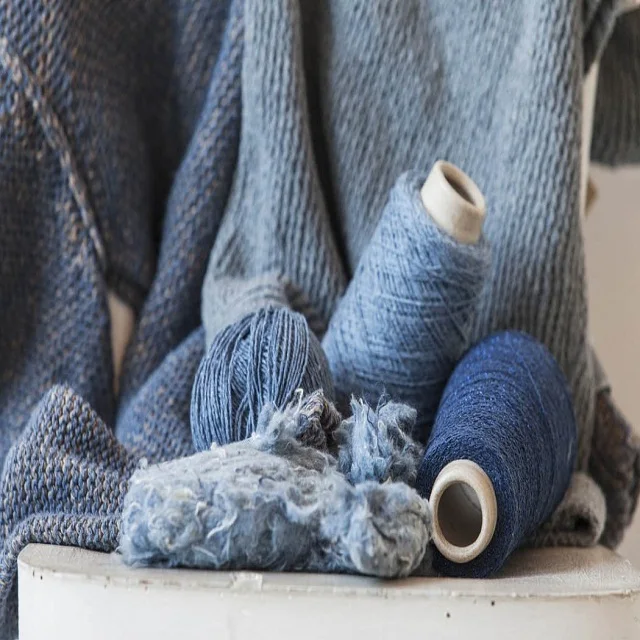 Recycled Cotton Shoddy Fiber Made From Denim Fabric Waste for Clothing ...