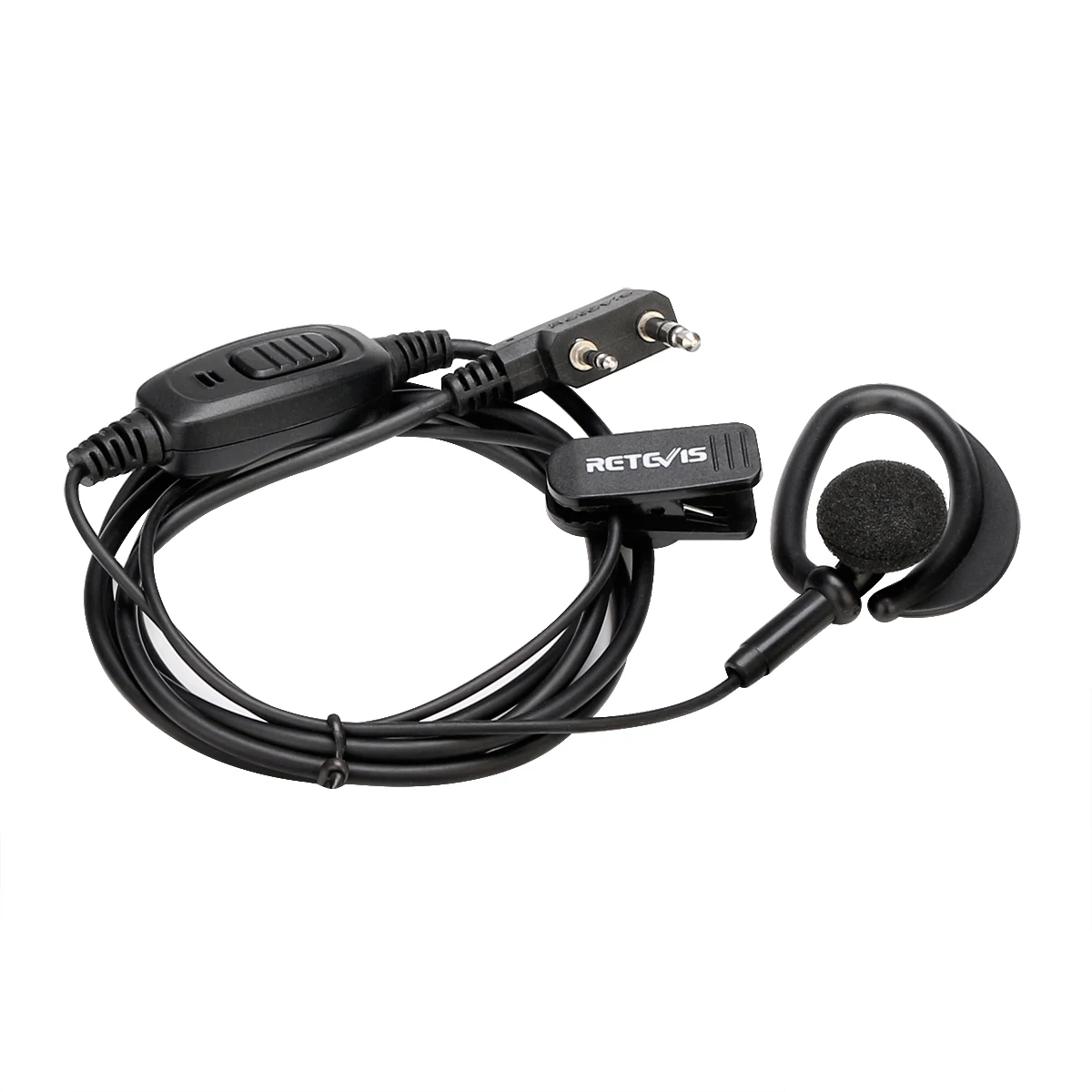 Retevis Eek008 2pin Earhook Earpiece Headset For Earhook Earpiece For ...