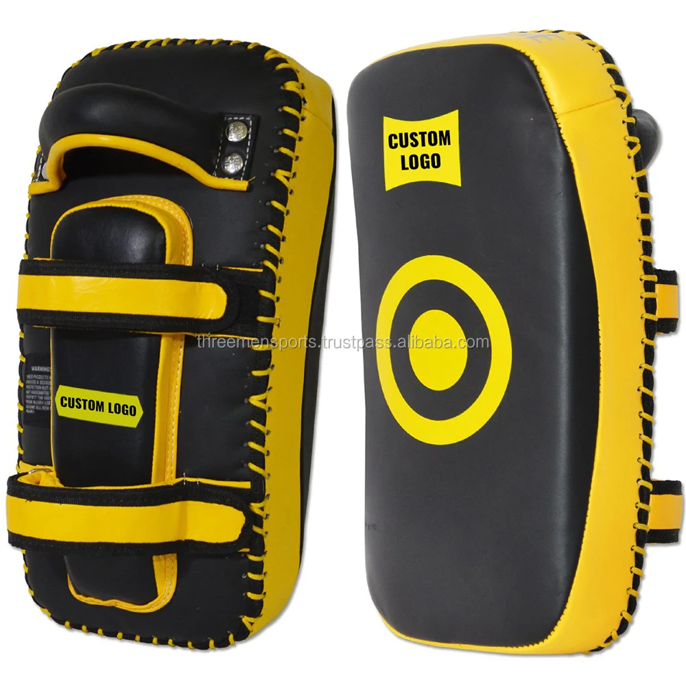 Curved Muay Thai Kick Pad With Custom Logo And Custom Design - Buy Kick ...