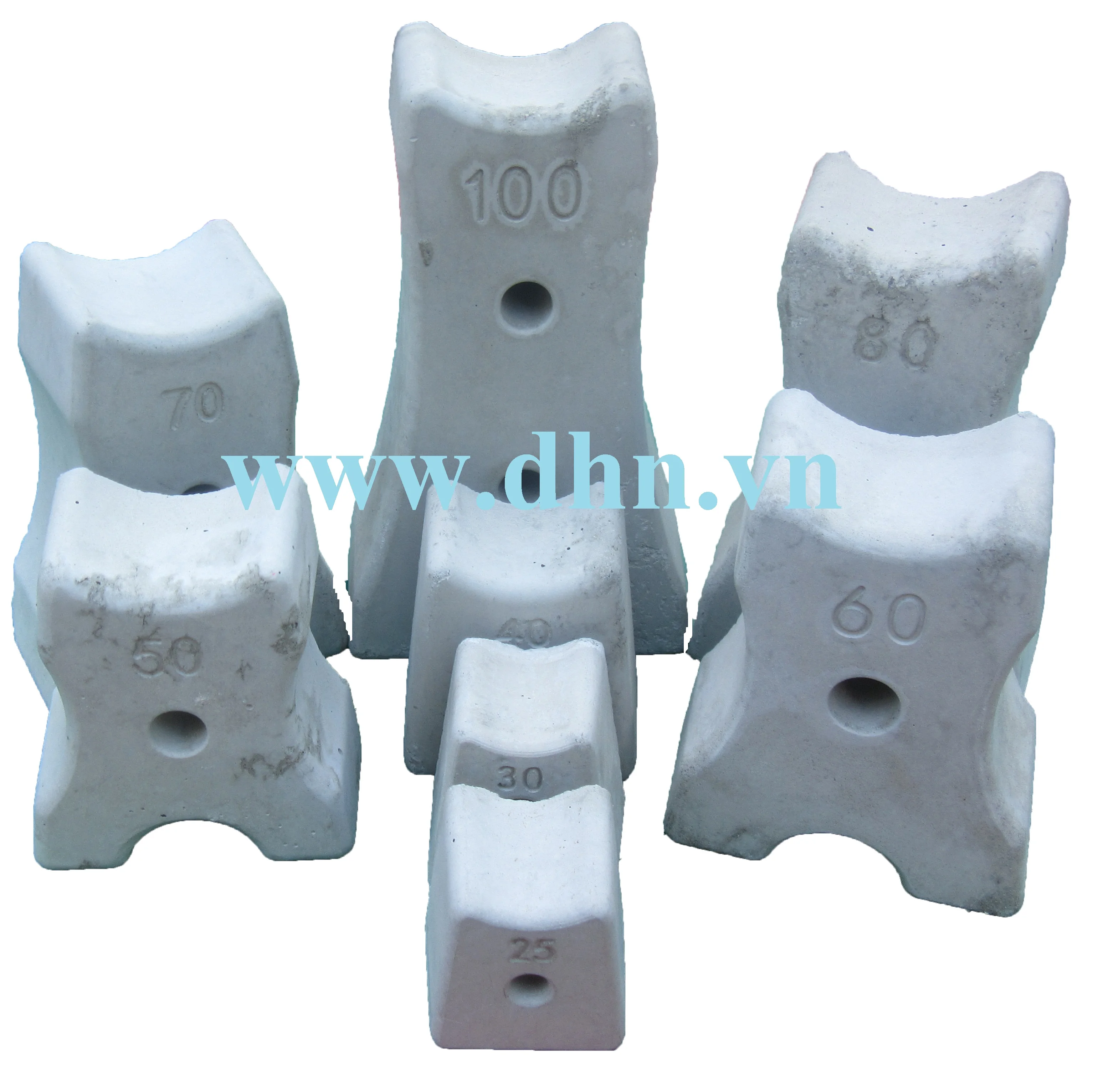 Single Size Fiber Concrete Spacer Used To Secure The Reinforcement ...