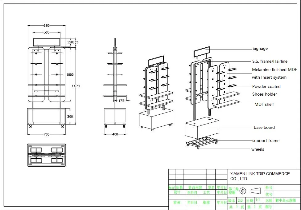 Stylish & Durable Shoes Display Stands - Professional Design