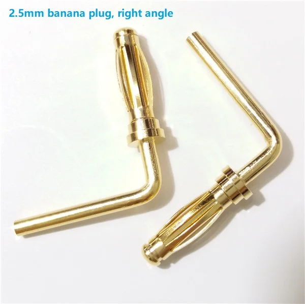 Custom Brass Gold Plated 2mm Banana Pin Plug Connector