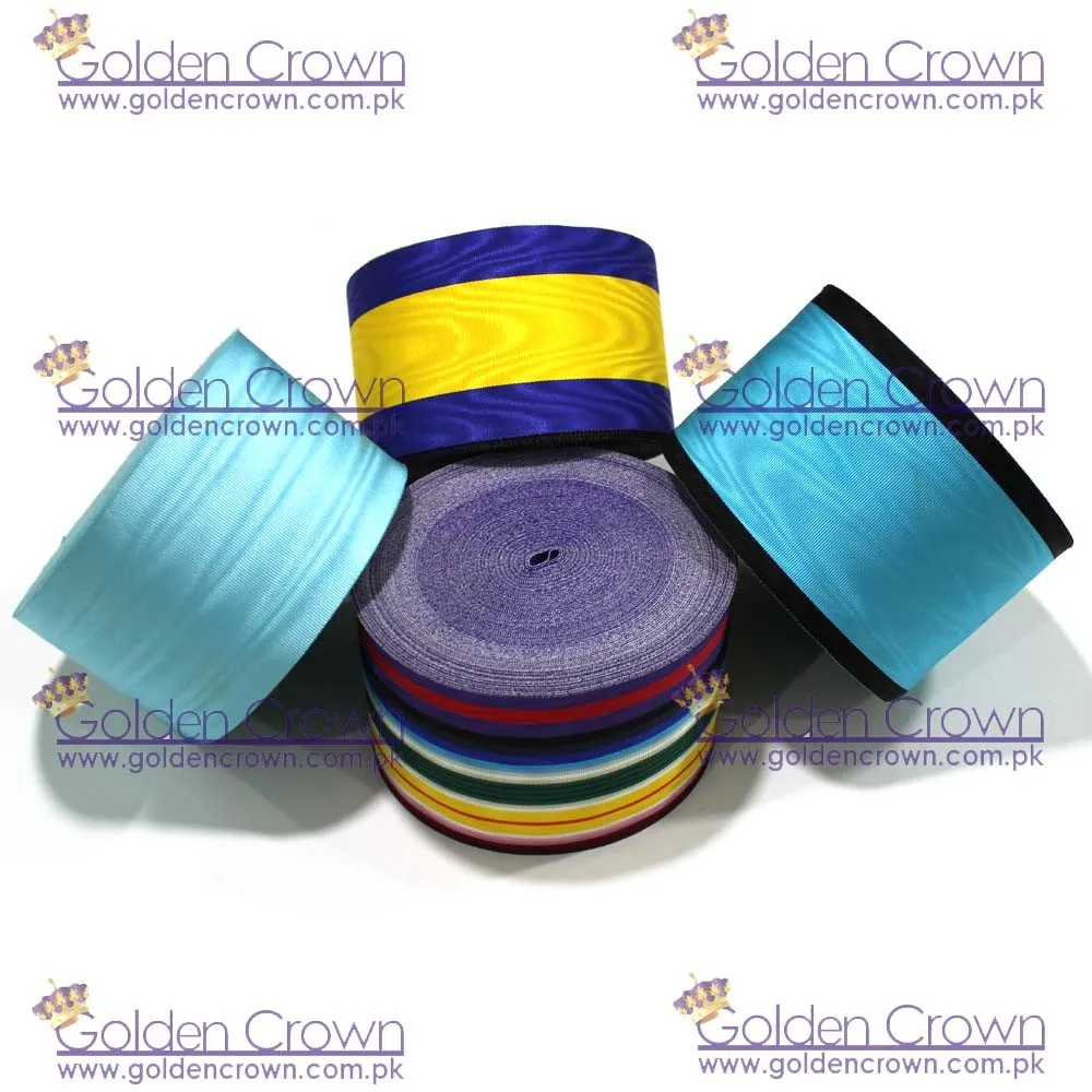 Custom Masonic Ribbons Watermark Sky Blue | Masonic Regalia Moire ...