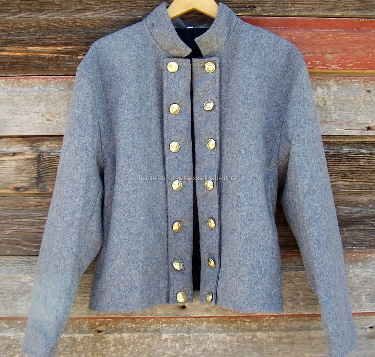 Custom Made Historical Civil Confederate Reenact Double Breasted Shell ...