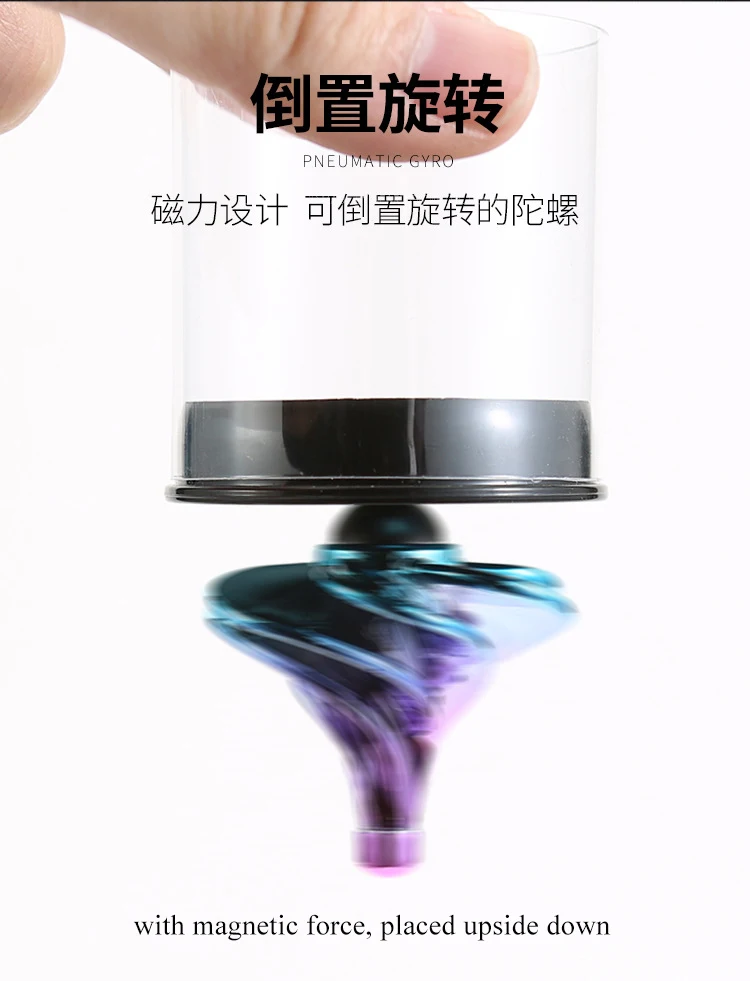 2020 Magnetic Suspension Air Blowing Fidget Spinner - STEM Education Toy