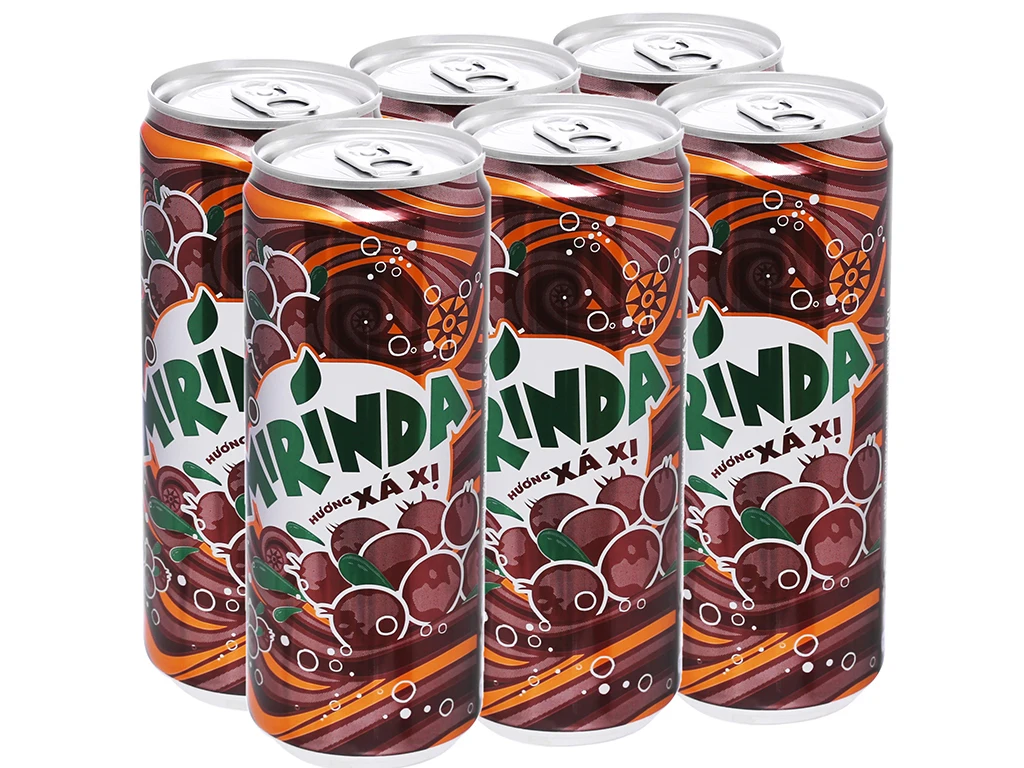 Mirinda Sarsi 330ml - Fruity Carbonated Soft Drink with Glucose