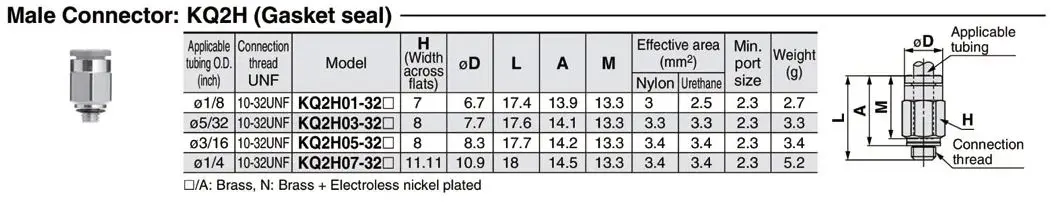 SMC KQ2H Pneumatic Air Hydraulic Elbow Screw Pipe Fitting
