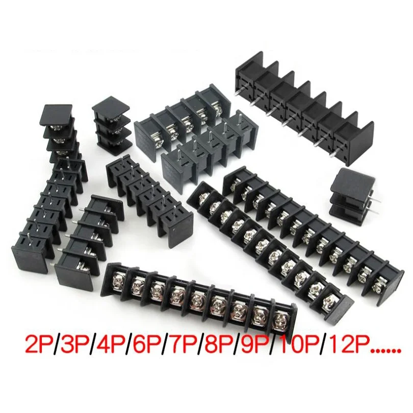 Taidacent Barrier Type Terminal Block Kf35c 8.25mm Pitch 2/3/4/5/6/7/8/9/10p Pcb Screw Terminal ...