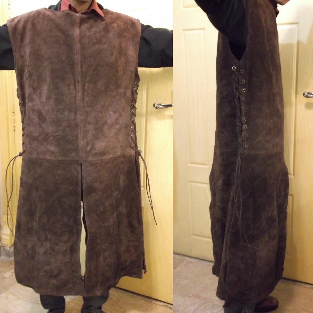 Medieval Aragorn Leather Vest - Customized Surcoat