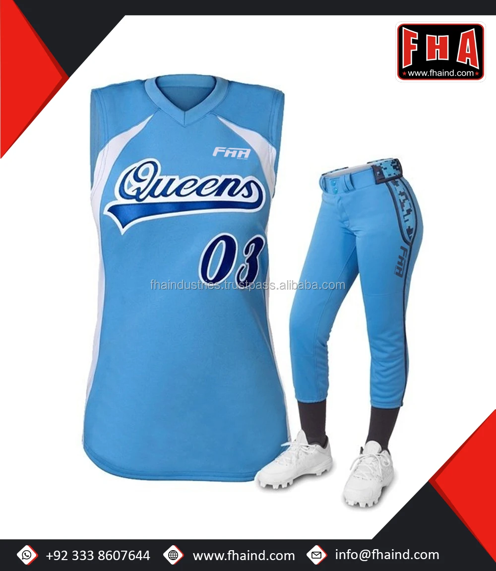 Shop Professional Women’s Softball Uniforms Made of Polyester