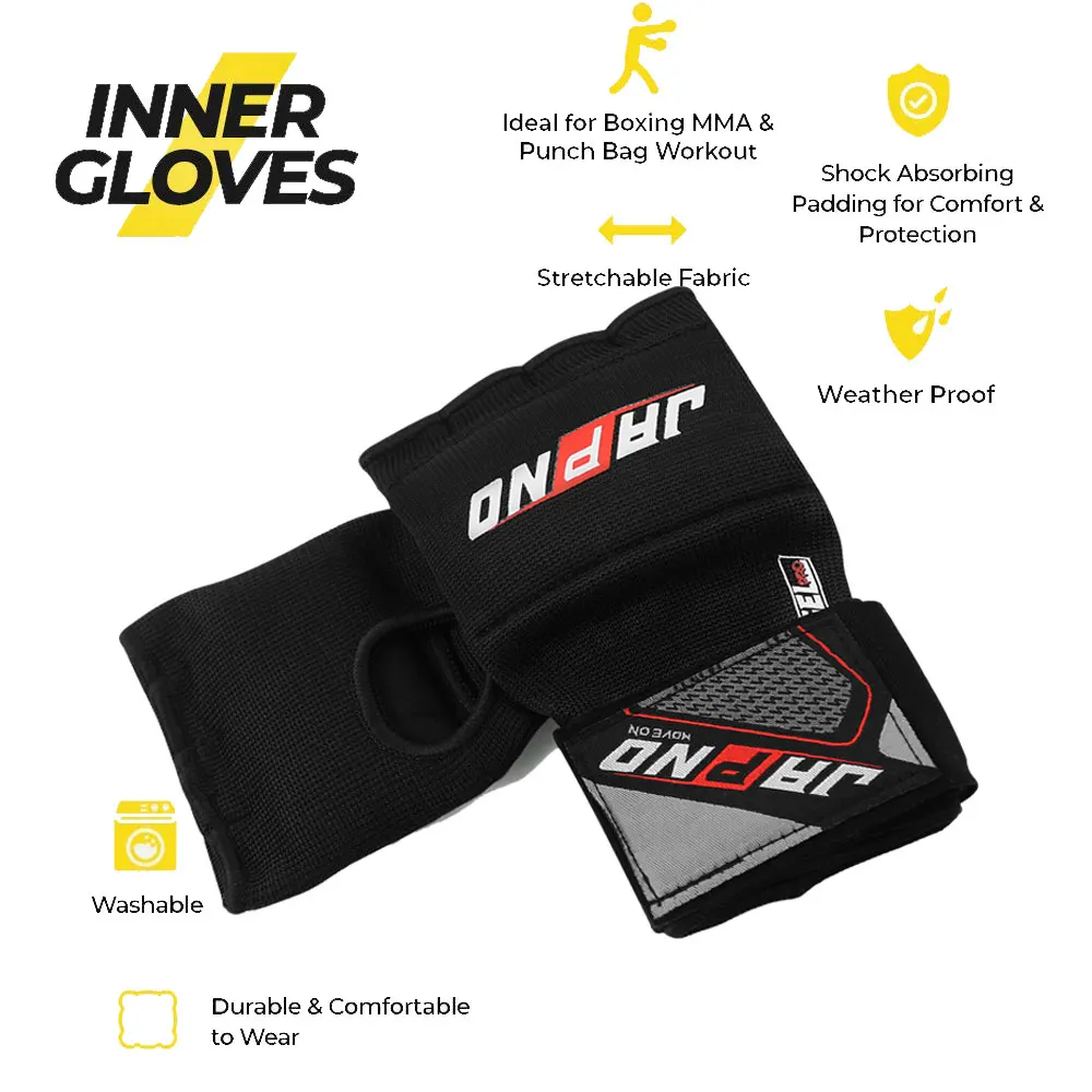 Boxing Hand Wraps Inner Gloves For Punching - Elasticated Padded ...