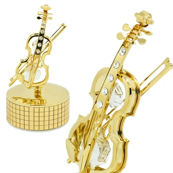 Crystocraft 24k Gold Plated Metal Craft Figurine Collectible Rotating ...