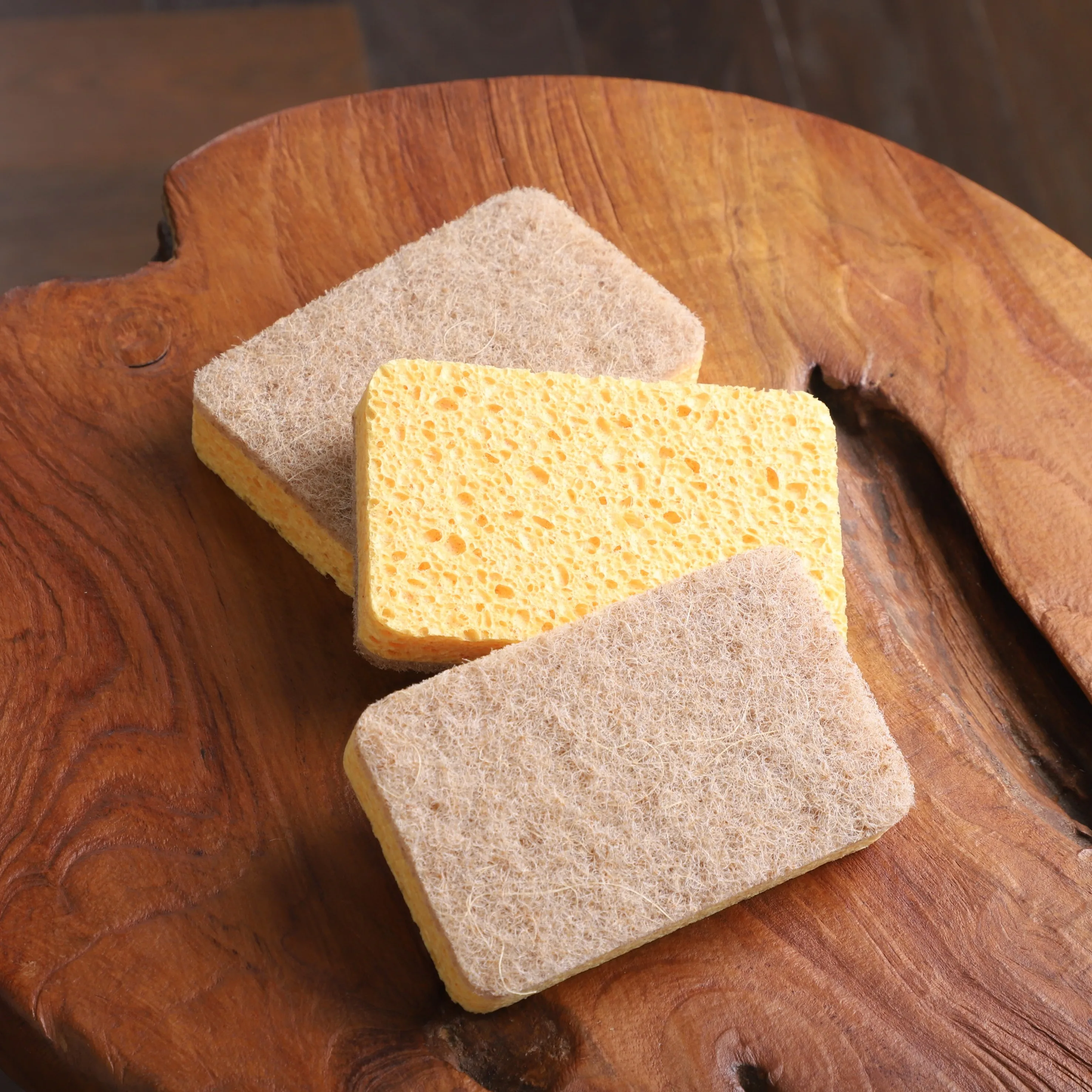 Eco-friendly Sisal Scouring Pads - Biodegradable Kitchen Sponges