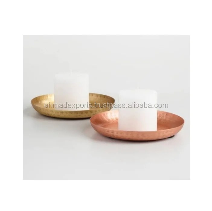 Decorative Antique Finished Candle Pillar Plate - Buy Decorative ...