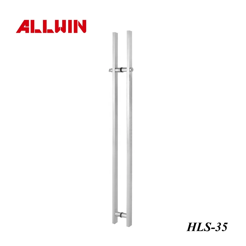 Stainless Steel Push Pull Door Handle Square Locking Ladder Pulls - Buy ...