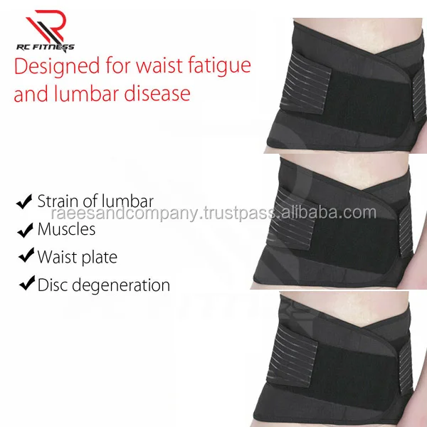 Black Neoprene Colour Binding Sweat Slimming Waist Trimmer Belt - Buy ...
