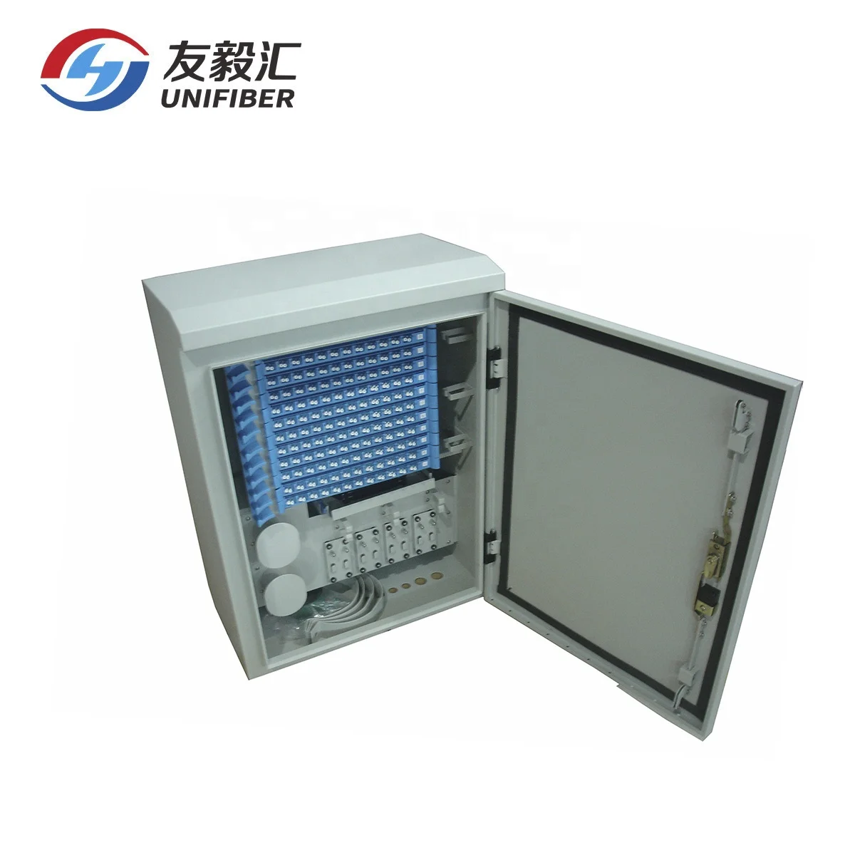 Outdoor Wall/pole Mounted Optical Fiber Cabinet - 144 Core