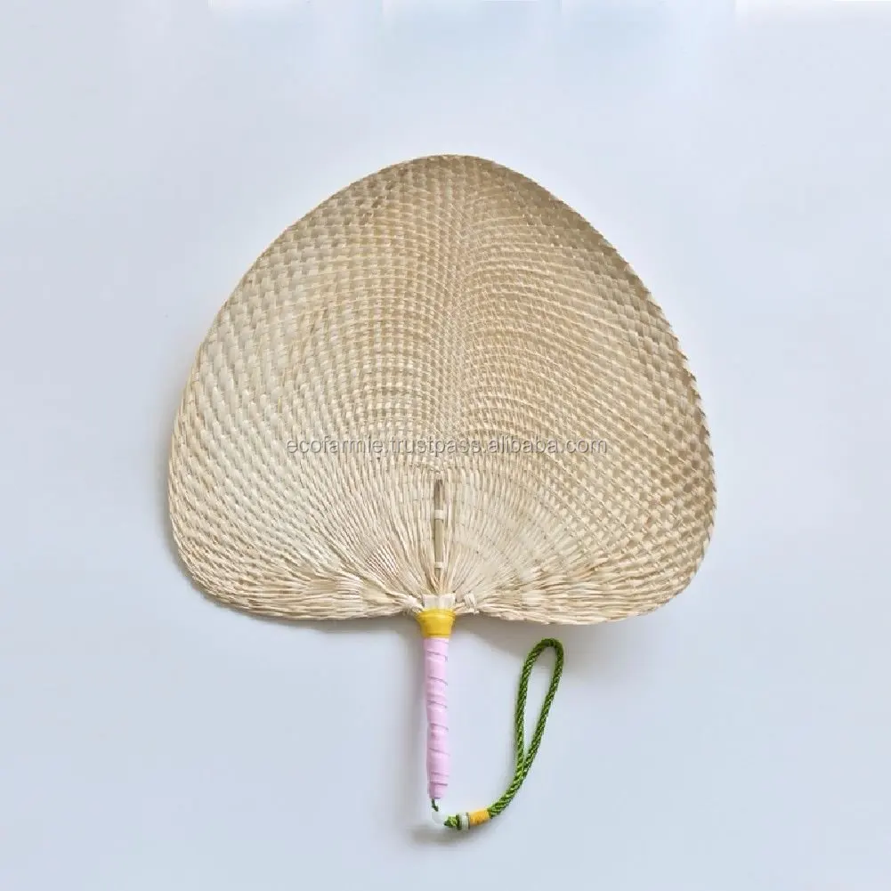 Vietnam Handmade Palm Leaf Woven Hand Fan High Quality For Export With ...