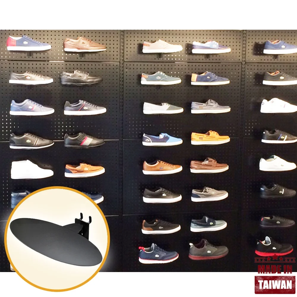 Black Sneakers Display Props Panel Oval Shelf For Pegboard - Buy Free ...