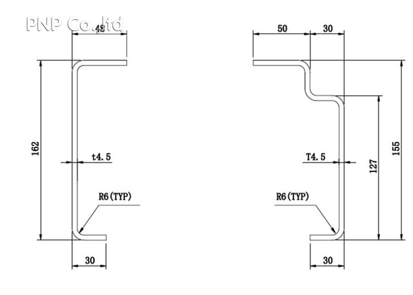 Container Bottom Side Rail C Type - Direct Factory Vietnam