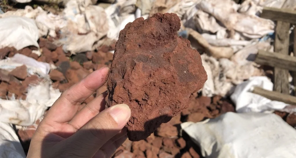 Scoria Red Pumice Lava Stone Rock Boulder - Bali Volcanic Landscape