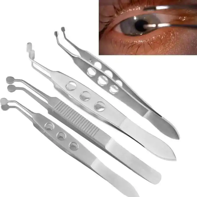 Ophthalmic Tweezers Clamp Metal Palpebral Gland Massage Meibomian Flap ...