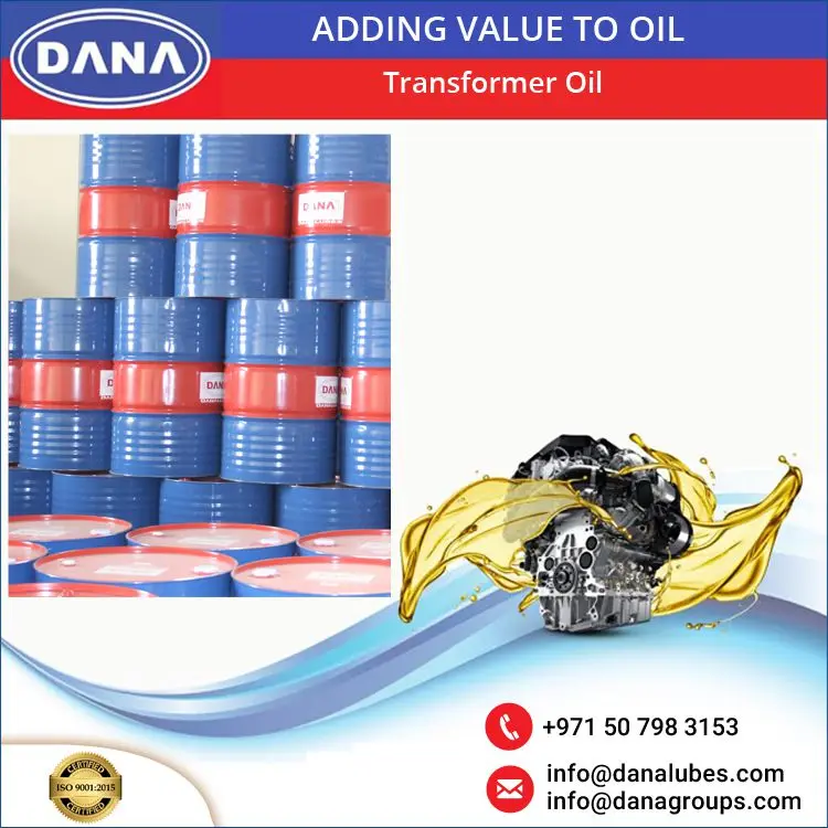 Transformer Oil IEC 60296: 2012 Inhibited - DANA LUBES