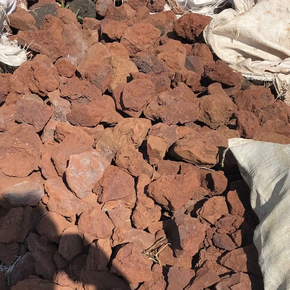 Scoria Red Pumice Lava Stone Rock Boulder - Bali Volcanic Landscape