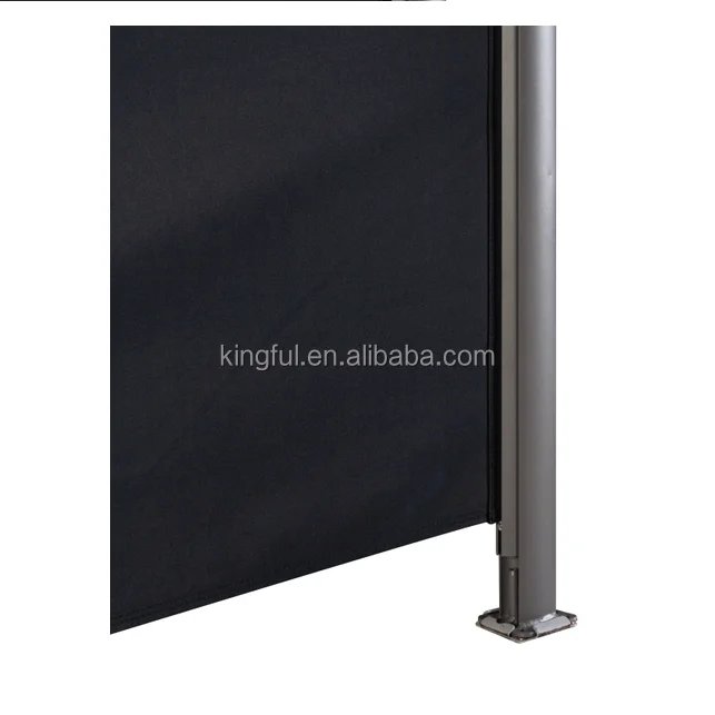 1.8x3m Aluminium Free Standing Retractable Side Awning Sun Shade Wind ...
