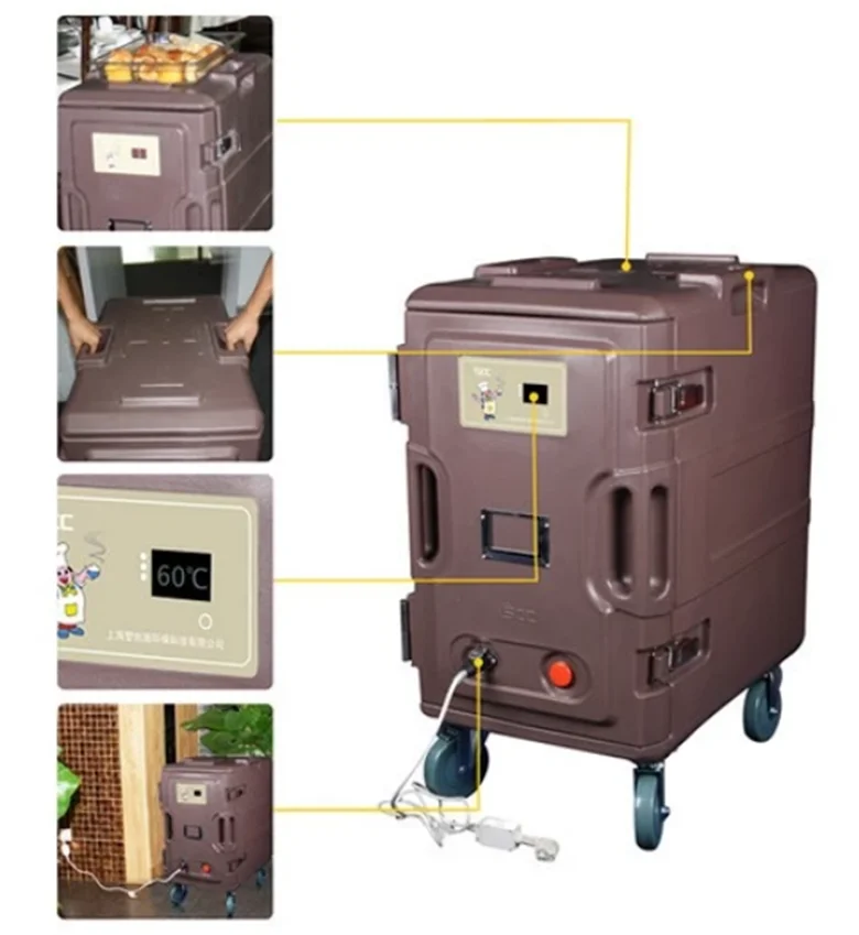 116l Electric Insulated Hot Food Transport Containers For Catering ...