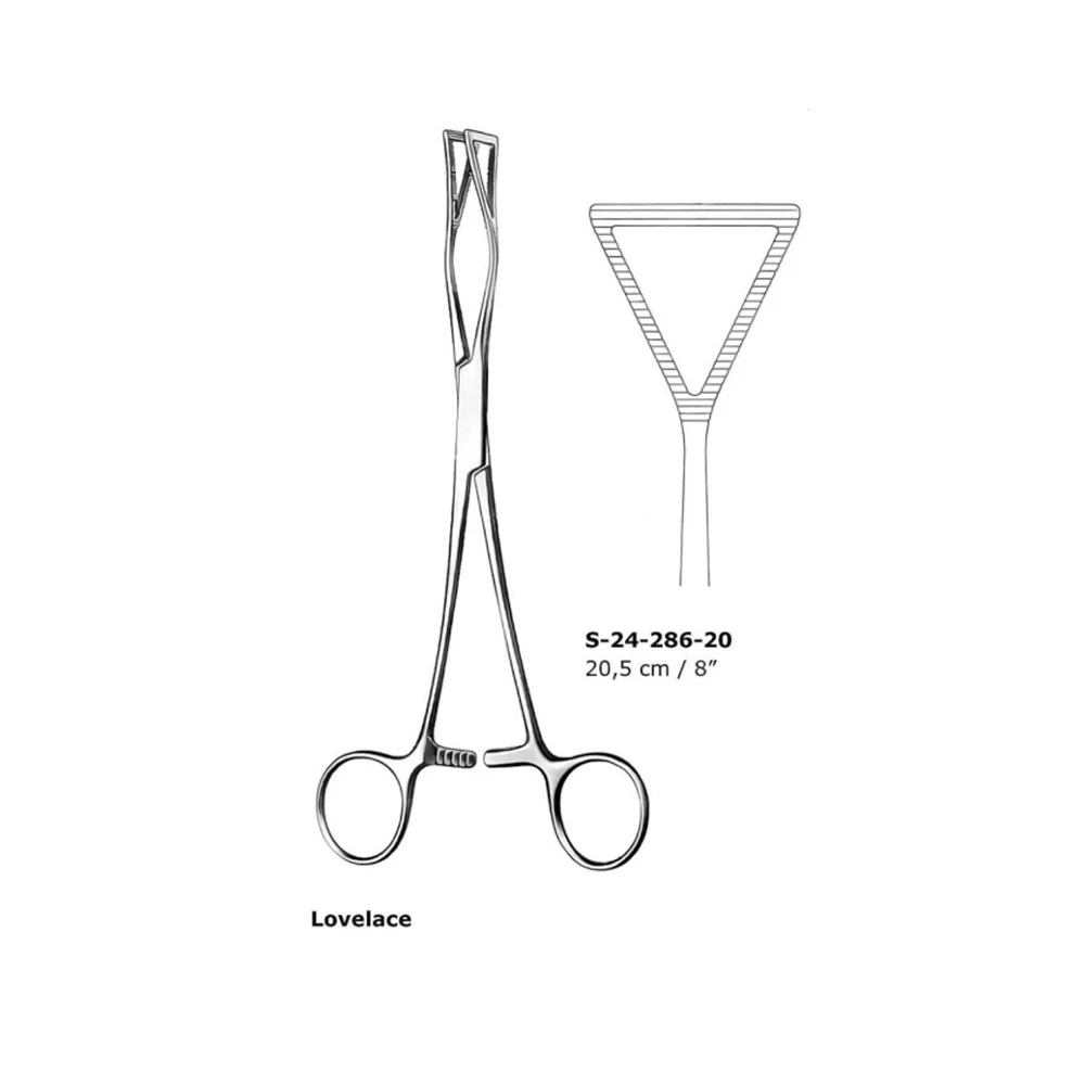 Lovelace Lung Grasping Forceps 20.5 Cm Straight Stainless Steel ...