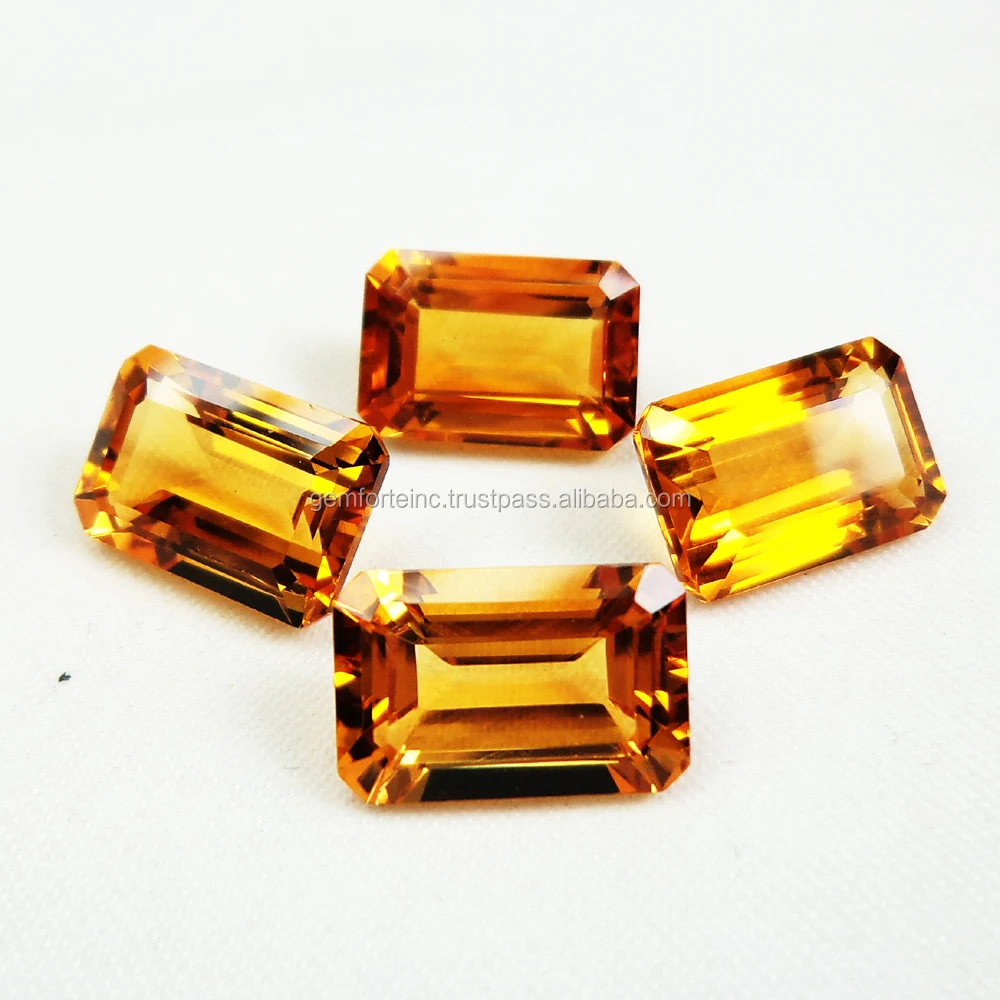 Brazilian Citrine Oval Shape Faceted Natural Loose Gemstone All Size ...