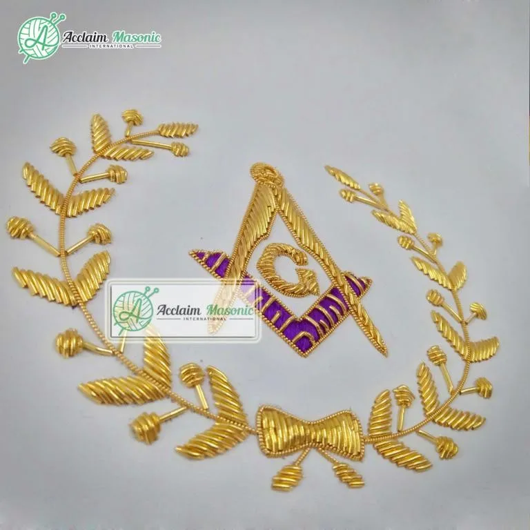 Hand Embroidered Masonic OES Worthy Patron Apron Order of Eastern Star ...