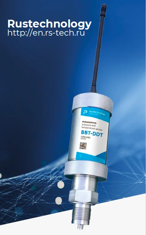 Wireless GSM Pressure and Temperature sensor, with integrated battery ...