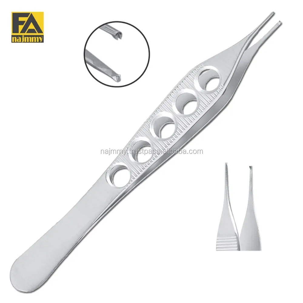 Adson Tissue Forceps With Fenestrated Handle 1x2 Teeth Regular Point ...