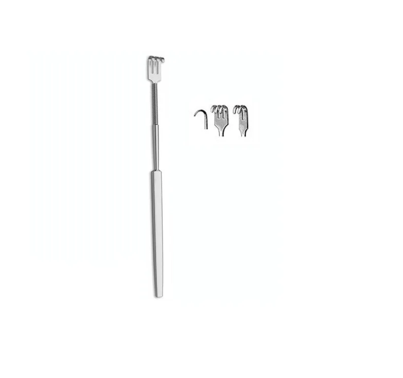 FLEXIBLE RAKE RETRACTOR SKIN HOOK - German Quality Surgical Instrument