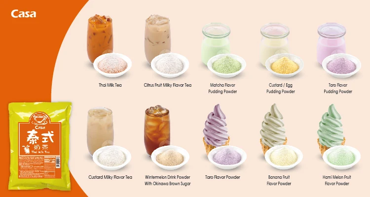 Halal Certification Thai Flavor Instant Milk Tea Powder For Taiwan ...