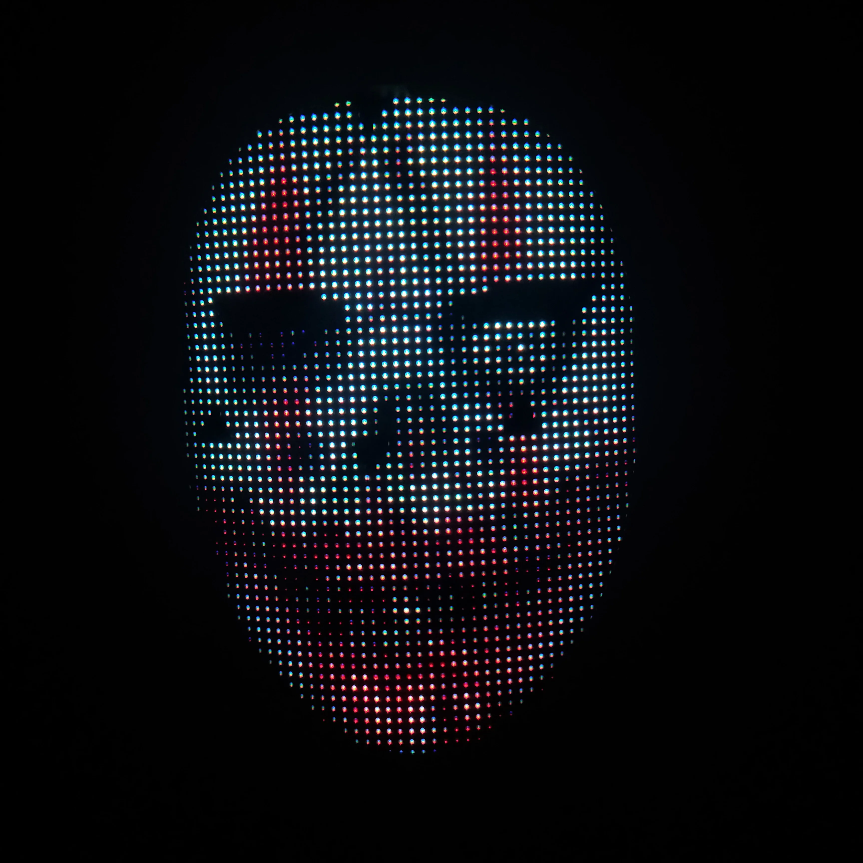 Gesture Sensing APP Programmable Shining Mask LED Display