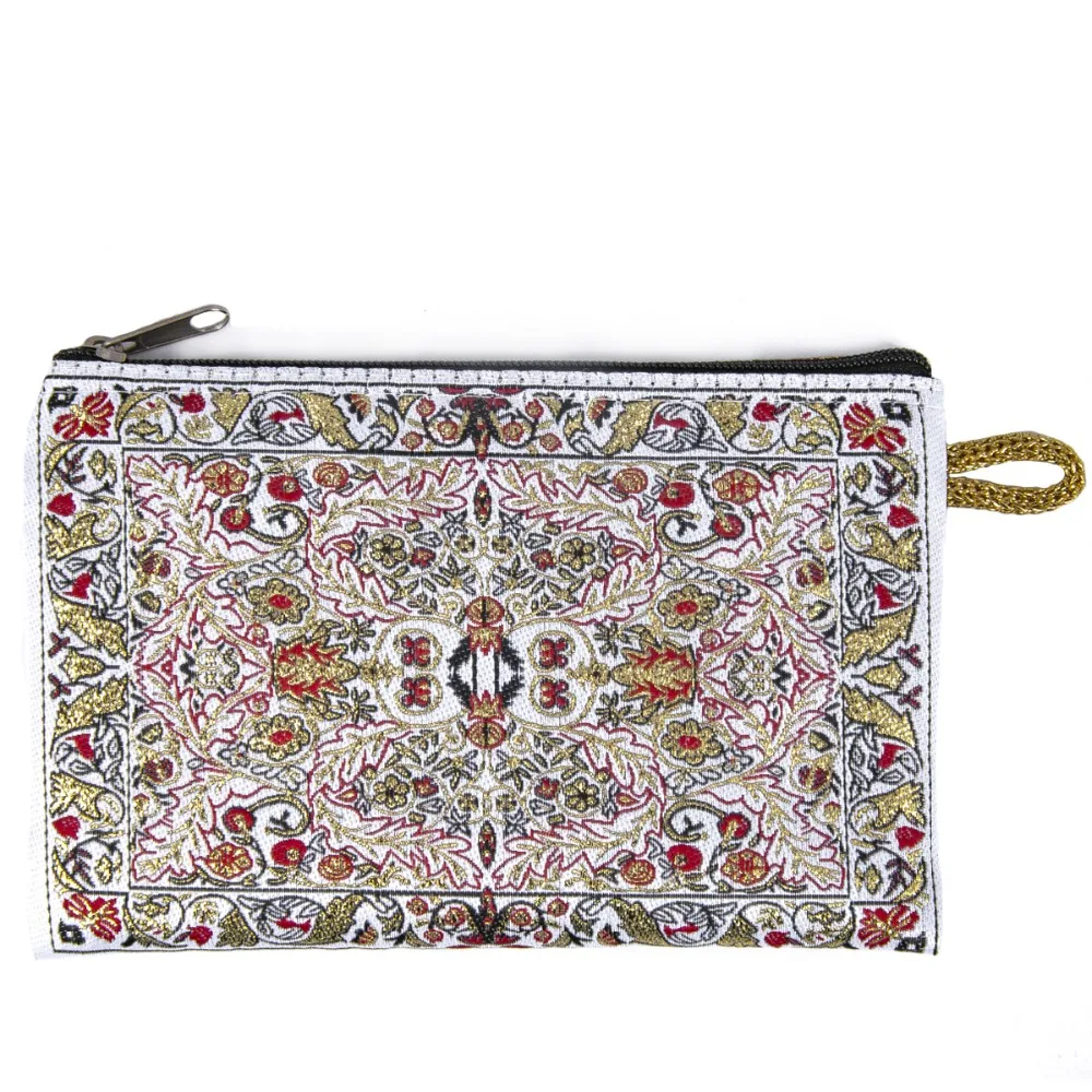 Turkish Woven Wallet - Coin Purse with Ottoman Carpet Design