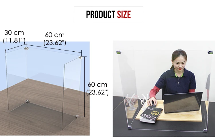 Modern Office Cubicles Table Privacy Dividers Anti-spray Baffle Board ...