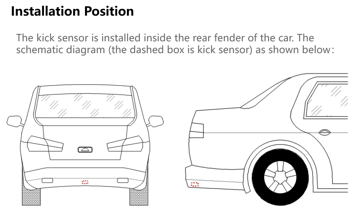 Universal Kick Sensor - Automatic Car Door Opening Kit