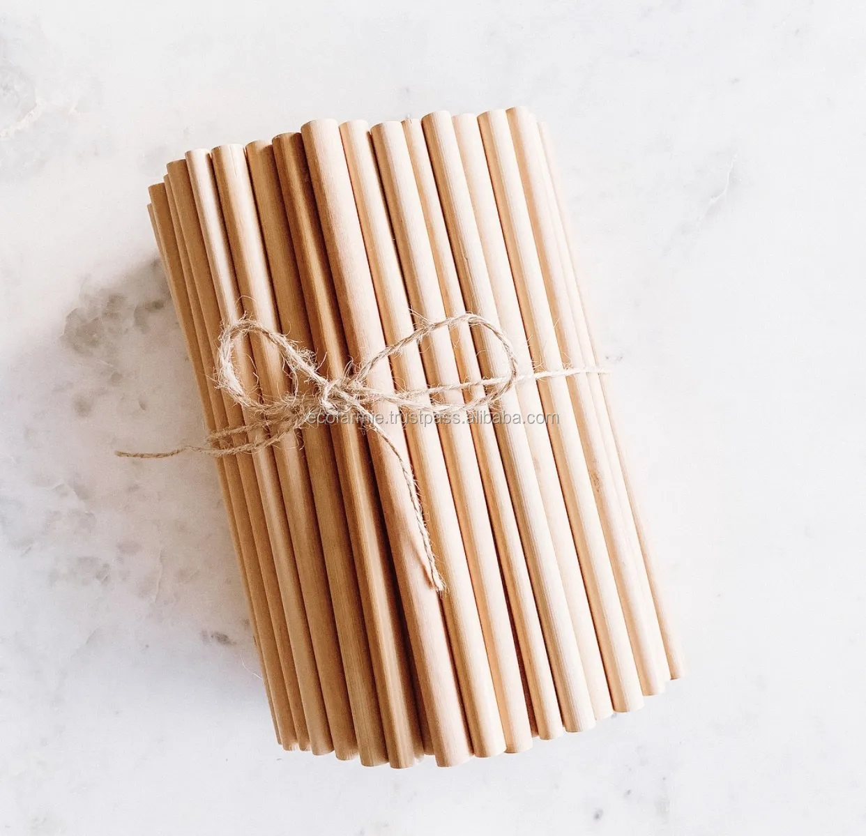 Bamboo Straws With Straw Clean Brush Pack Custom Logo Cotton Bags For ...