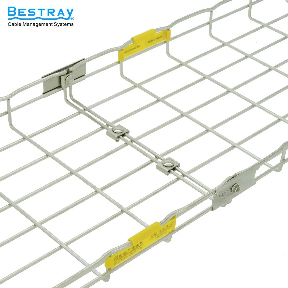 Hot Wire Mesh Cable Tray Bottom Splice Kit 90o Bsk9 Epoxy Coated Cable ...