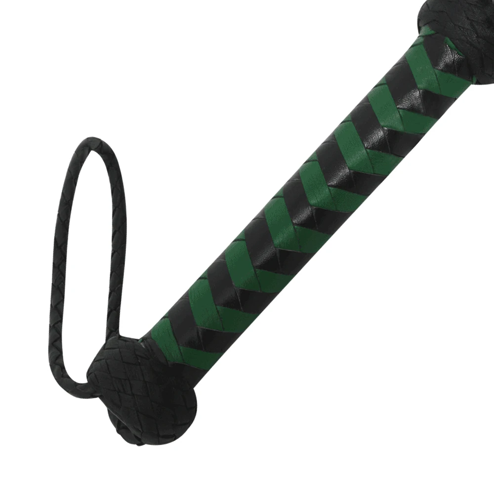 Genuine Cow Hide Thick Leather Flogger with 25 Black Tails Heavy ...