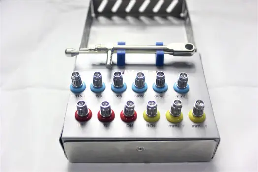 Dental Implant Prosthetic Kit Of 12 Pieces With Torque Wrench Nob Iti ...