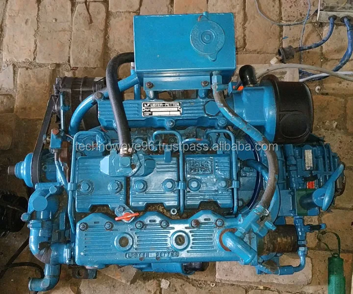 Small Boat Engine Lister Petter LPW3 Inboard Marine Diesel