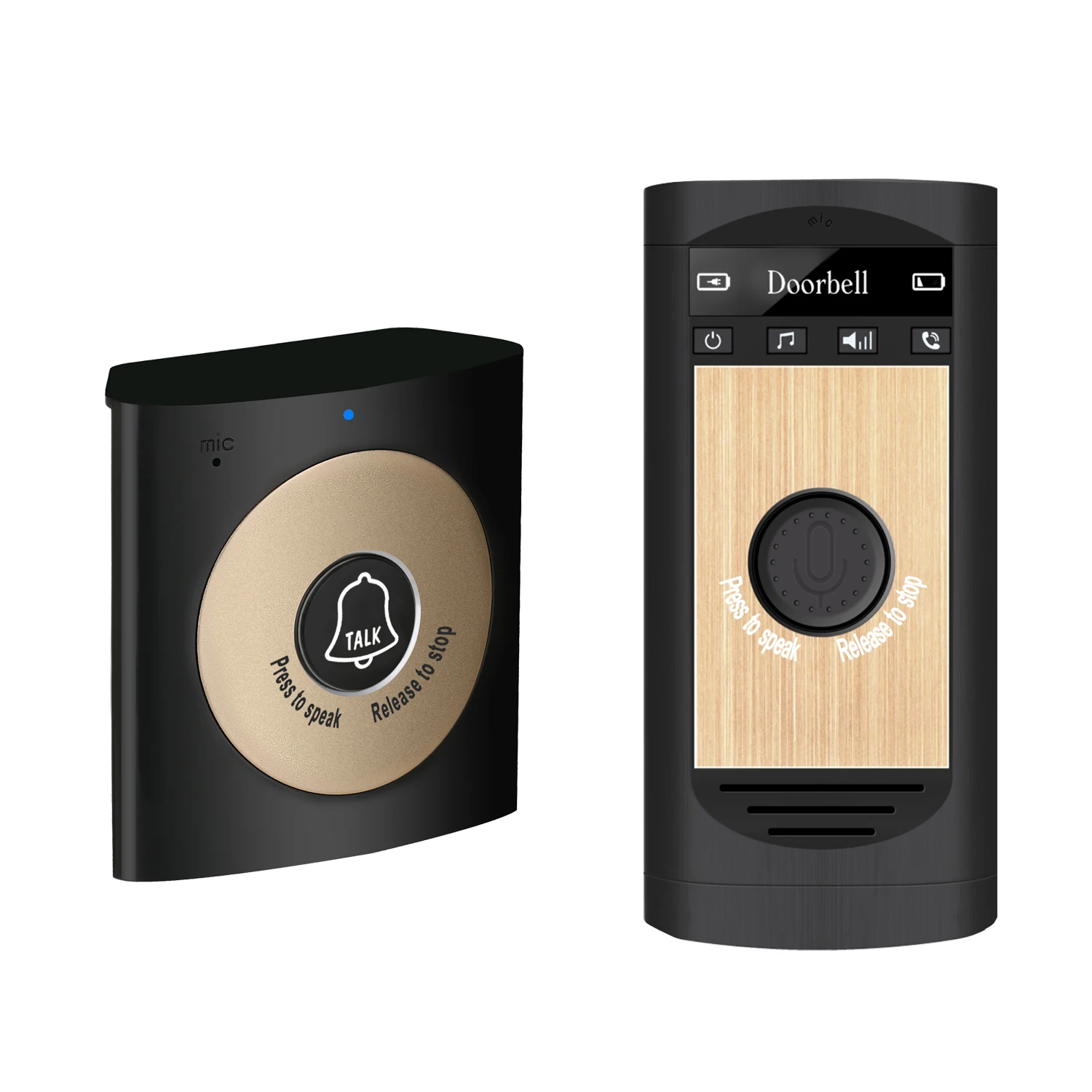 Waterproof Intercom Doorbell Wireless Speaker Doorbell Music Reminding ...